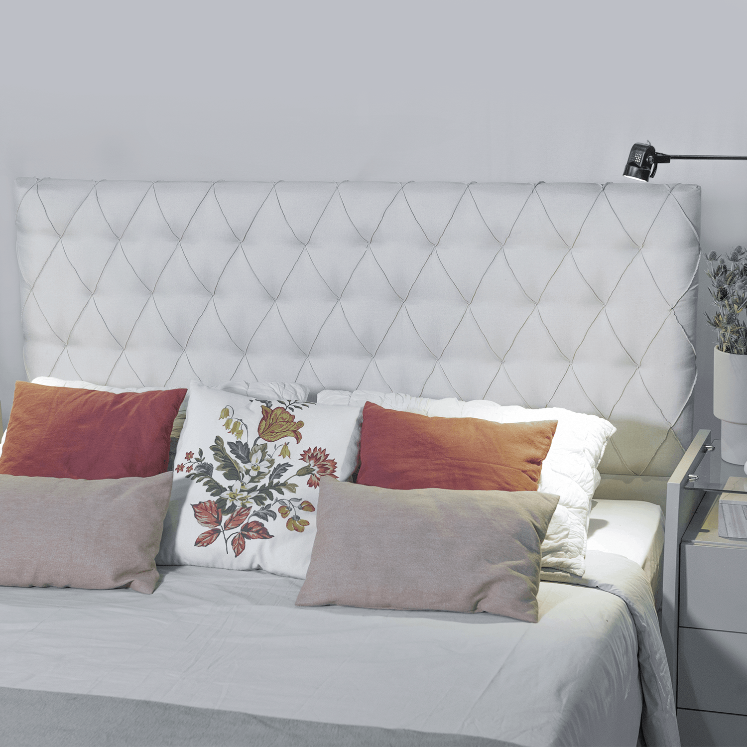 Painel Ipanema Linho Off White - Euro Colchões